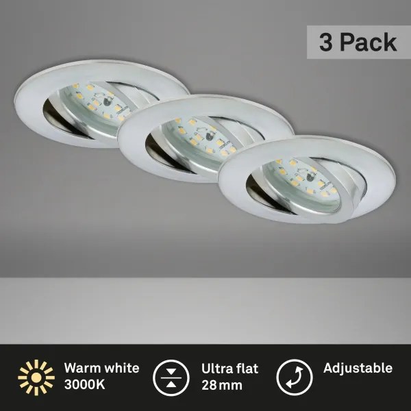 Briloner 7209-039 - SADA 3x LED Koup podhledové svítidlo ATTACH LED/5W/230V IP23