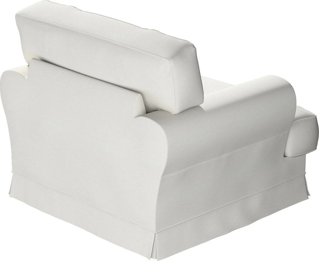 Potah na křeslo IKEA Ekeskog barva šedá látka lesklé, pletený vzor, sametová