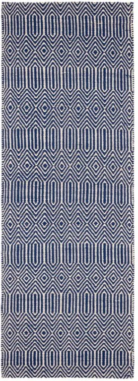 Modrý  koberec Darisi Blue Rozměry: 66x200 cm