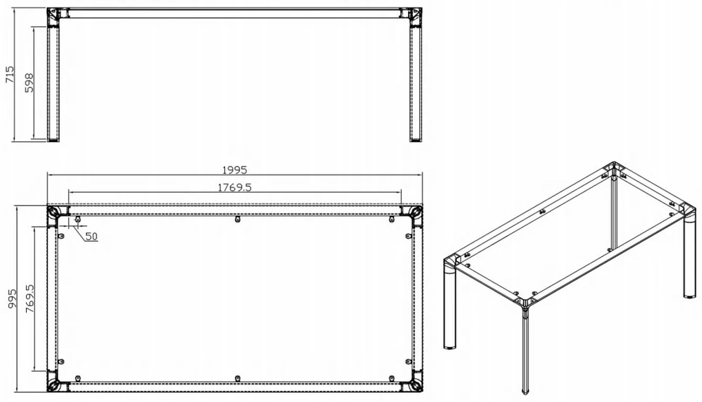 Jednací stůl PRIMO INVITATION, 200x100 cm, buk + stolní zásuvka TYP I, černá