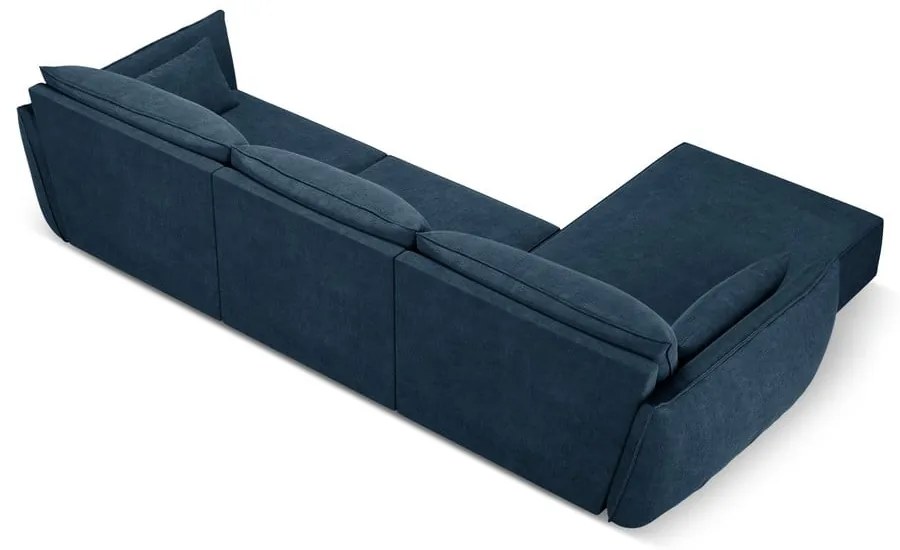 Tmavě modrá rohová pohovka (levý roh) Vanda – Mazzini Sofas