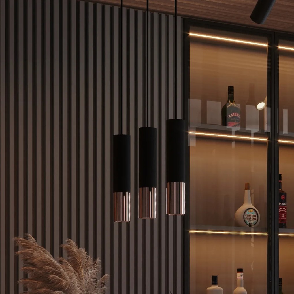 Sollux Lighting Nástěnné svítidlo LOOPEZ černé/měď
