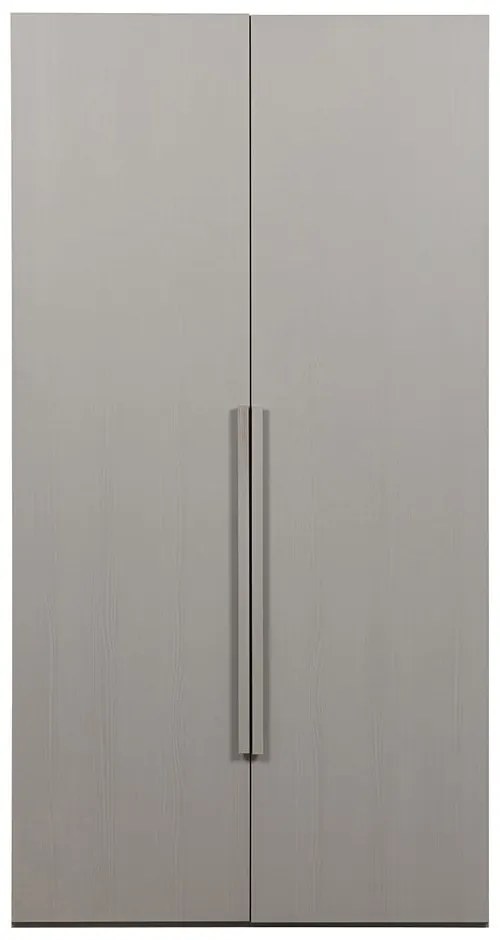 Šedá modulární skříň v dekoru ořechu 110x210x58 cm Rens – WOOOD