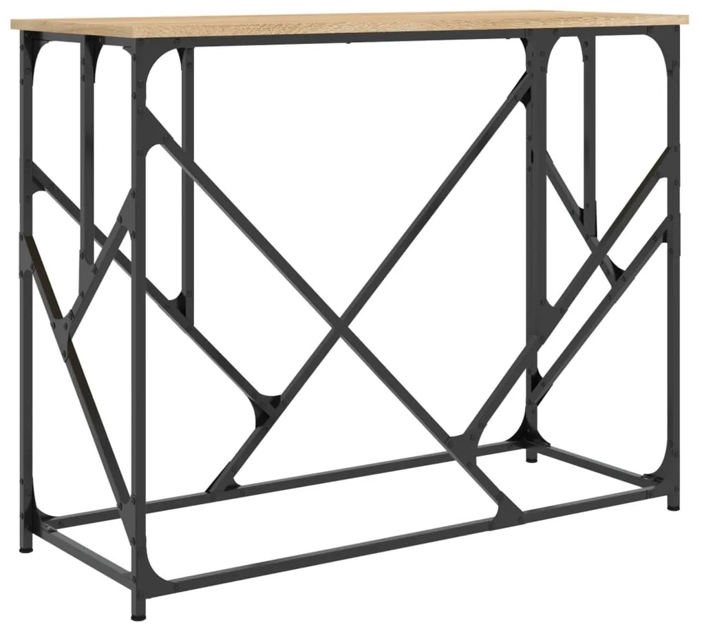 vidaXL Konzolový stolek dub sonoma 100 x 40 x 80 cm kompozitní dřevo