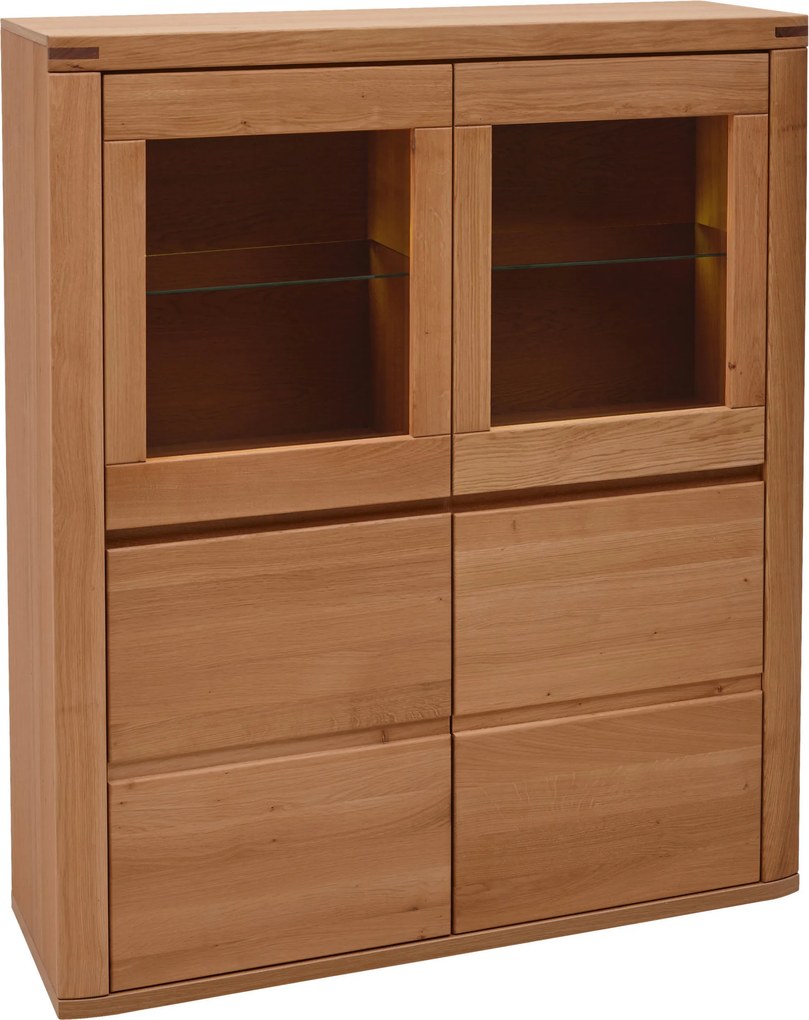 XXXLutz VYSOKÁ KOMODA, jádrový buk, jádrový buk, 118,4/139,6/37,7 cm Voleo - Vysoké komody - 002412010837