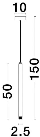 Moderní lustr Trimle 50 černé