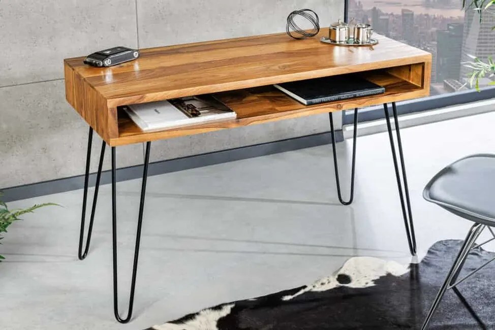 Designový konzolový stolek Arca z masivu sheesham 110cm
