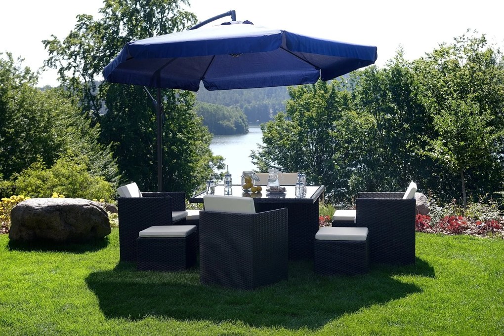 Tomido Zahradní slunečník EXCLUSIV 300 cm BLUE 3052