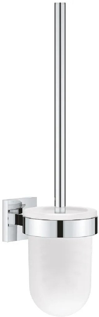 Grohe QuickFix Start Cube - WC štětka nástěnná s držákem, sklo/chrom 40977000