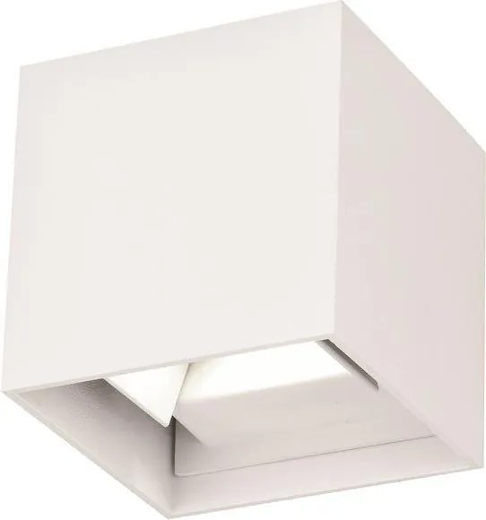NV 747406 Venkovní nástěnné svítidlo COMO bílý hliník LED 2x3W 3000K 220-240V nastavitelný úhel 0-90st. IP54 - NOVA LUCE