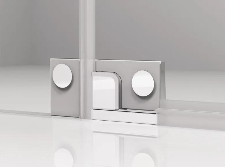 Sanswiss CADURA CA13 jednokřídlé sprchové dveře 100 cm Profil: Bílá, Sklo: Hladké čiré