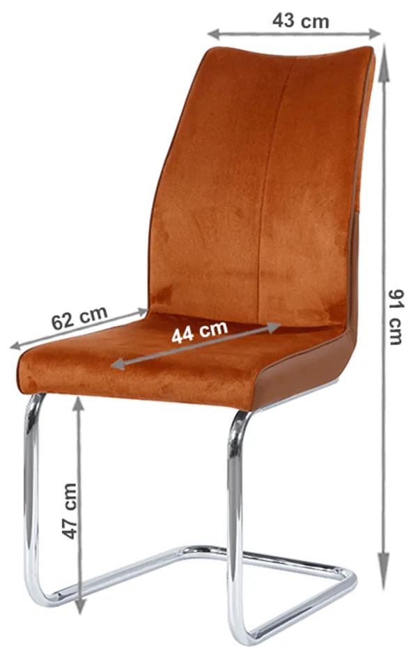 Kondela Jídelní židle, cihlová / cihlová, FARULA