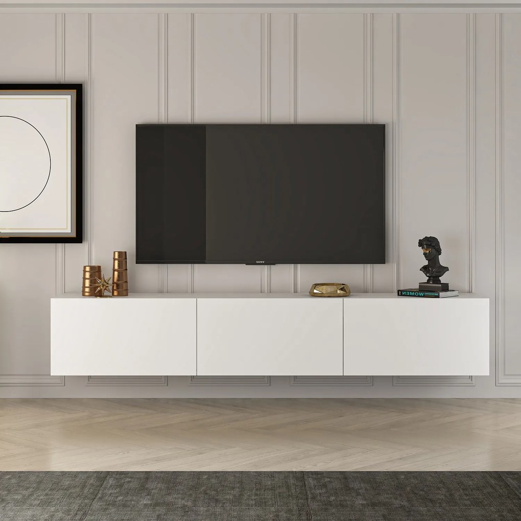 TV stolek NEXIRA 150 cm, bílý
