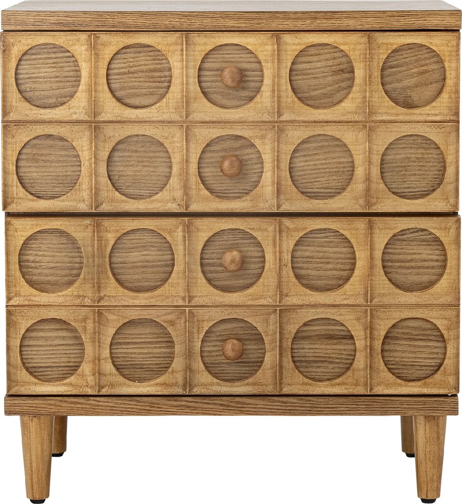 BLOOMINGVILLE Komoda VESTER hnědá 61x56cm