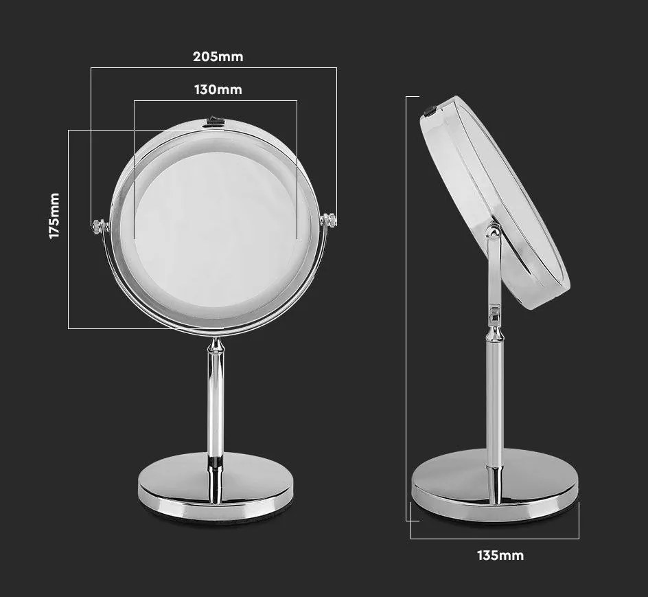 LED Solution Kosmetické zvětšovací zrcátko s LED podsvícením 3W