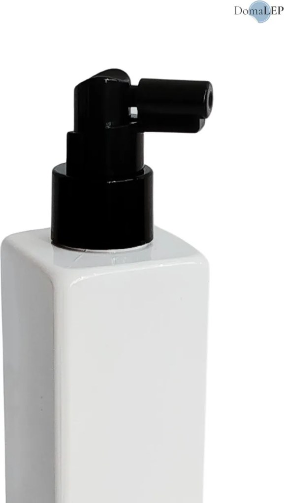 Dávkovač na mýdlo 250 ml bílý s černým sprejem LUNA
