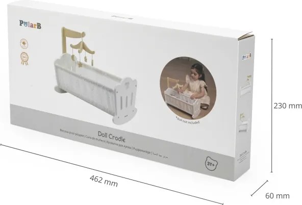 Dřevěná postýlka pro panenky Viga 44235 PolarB