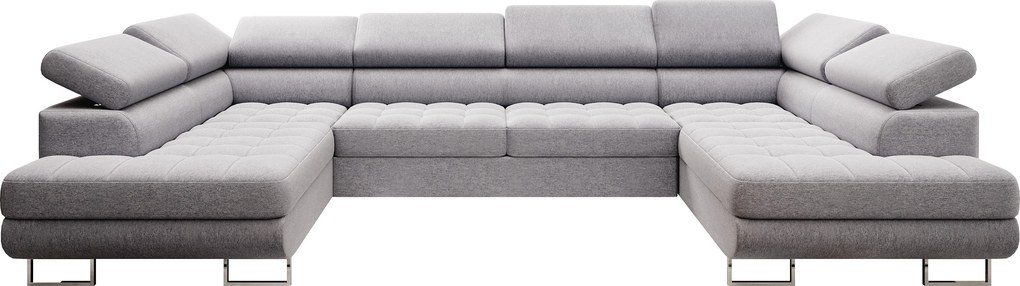 Eka Rohová sedačka BORNEO do U, 335 cm Látka Monolith, Látka Primo: Hnědá (Primo 15)