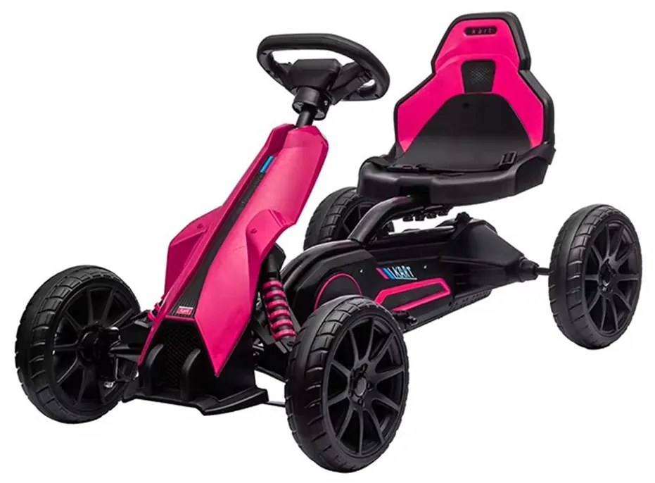 Dětská šlapací motokára Go-kart Baby Mix Speedster růžová Barva: Růžová
