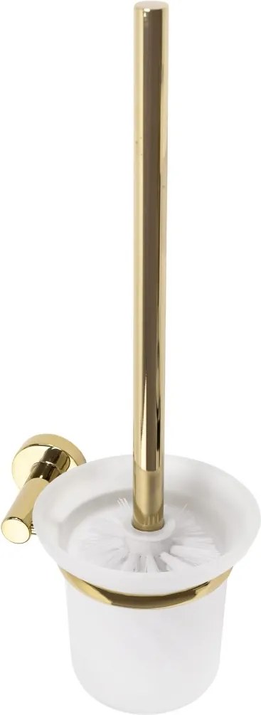Tutumi Tutumi, nástěnný toaletní WC kartáč 322214A, zlatý lesklý, REA-77104