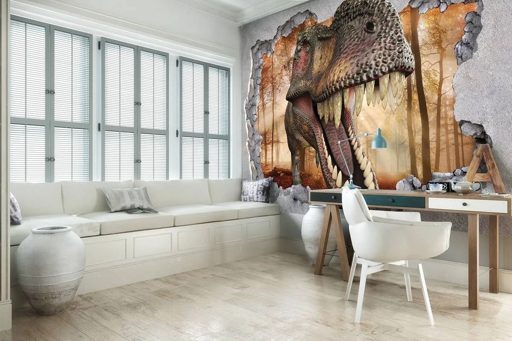 Fototapeta - Díra - dinosaurus (254x184 cm)