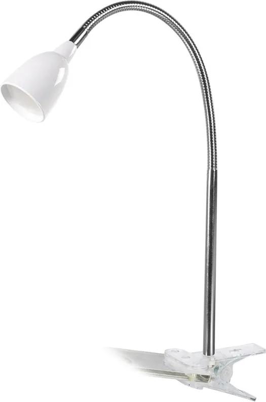 LED stolní lampička SOLIGHT WO33-W 2,5W/3000K/170Lm bílá s klipem