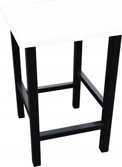 Dede Set - kuchyňský stůl 60 x 60 cm + 2x židle MINI - bílá / černá