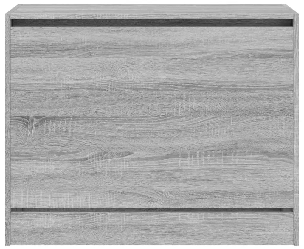 Botník šedý sonoma 80 x 34 x 63 cm kompozitní dřevo - Default Title
