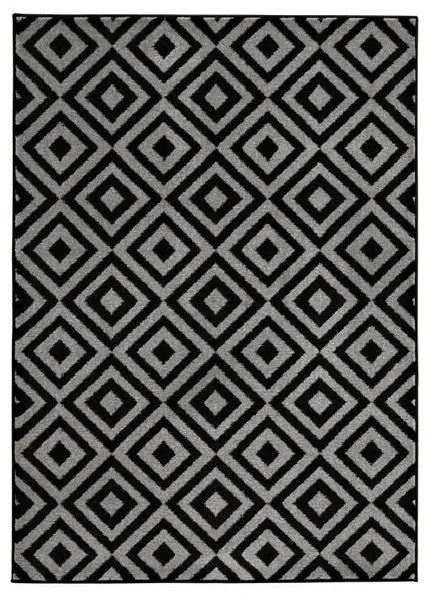 Šedý koberec Think Rugs Matrix, 80 x 150 cm
