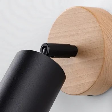 Nástěnné svítidlo SOLLUX VERDO černé GU10 1x10W bez žárovky SL.1290