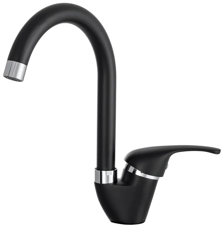 Gamma Rio, vysoká dřezová baterie h-275, černá, GMA-BRIO-BK