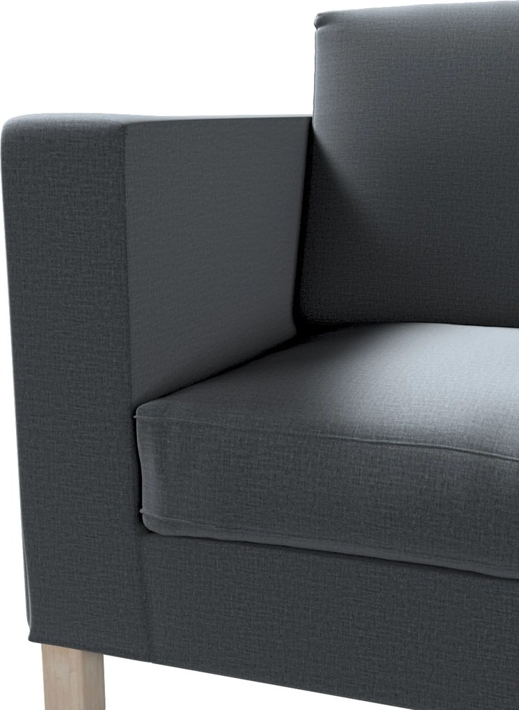 Potah na pohovku IKEA Karlanda 2-místná, krátký barva šedá látka sametová
