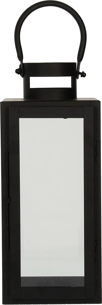 Kovová lucerna Elegance black výška 30cm