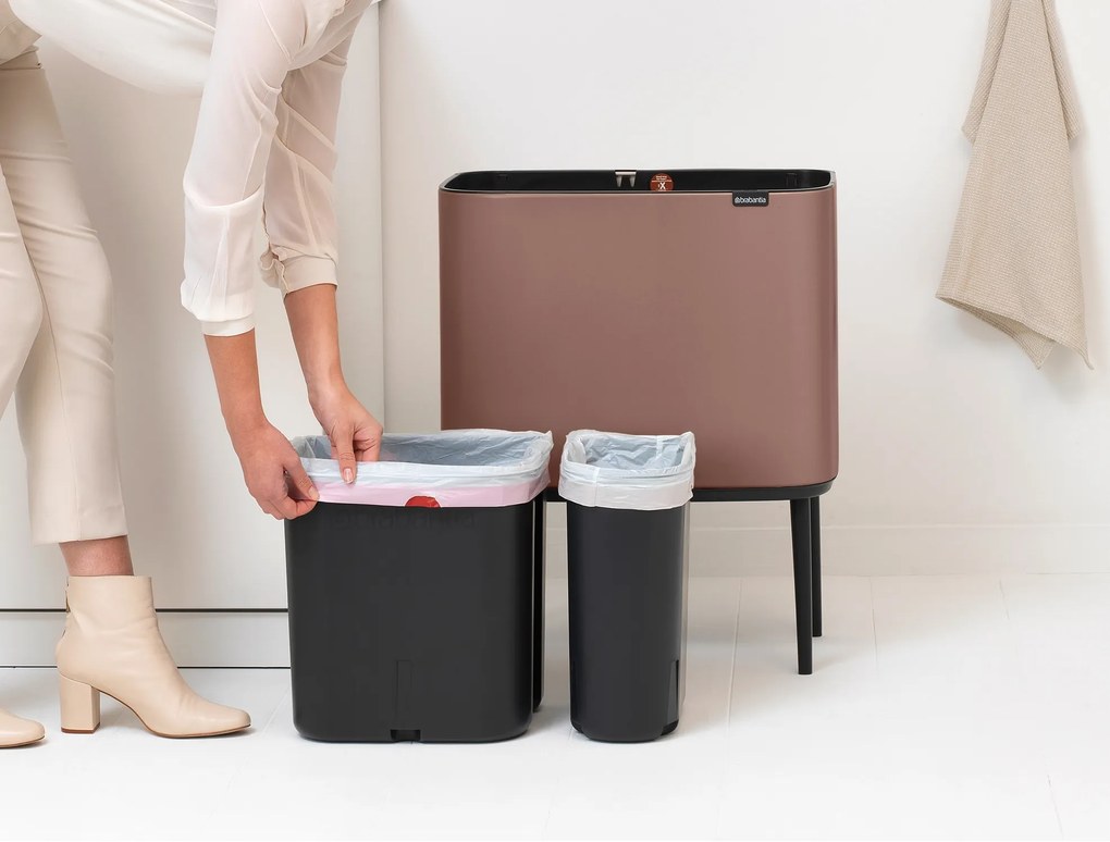 Brabantia BO Touch Bin 11+23L saténově hnědá