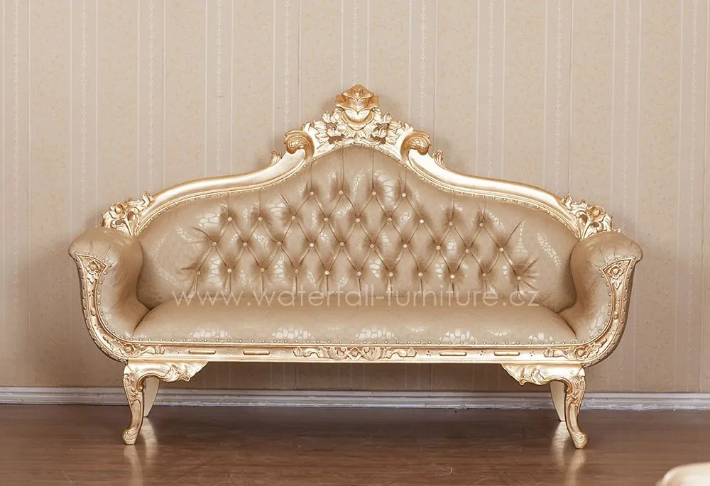 Velké zlaté sofa Gold Leaf