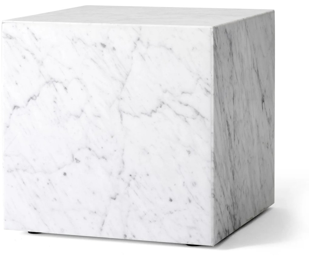 AUDO (MENU) Odkládací stolek Plinth Cubic, White Marble