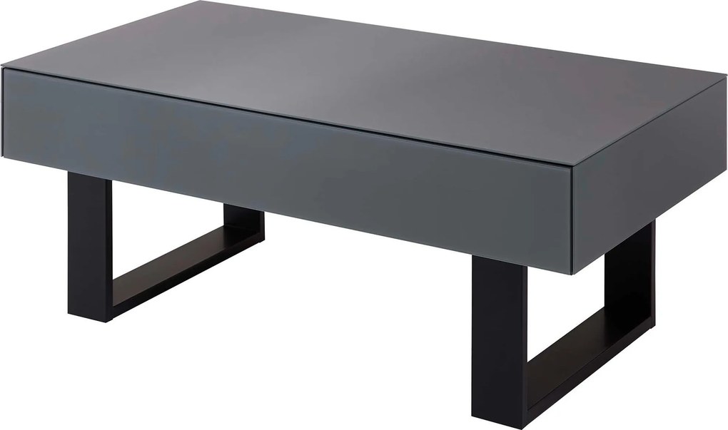 XXXLutz KONFERENČNÍ STOLEK, antracitová, sklo, kompozitní dřevo, 60/110/42 cm MID.YOU - Konferenční stolky - 000572044501