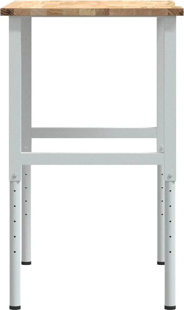 Pracovní stůl 100 x 60 x (71,5–98) cm masivní dubové dřevo 3309717