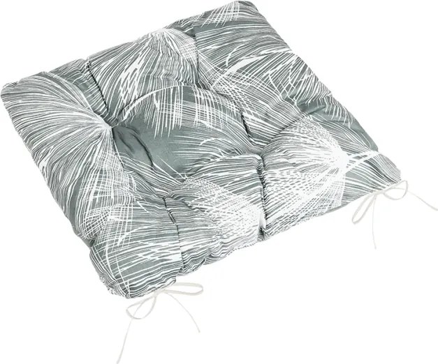 Bellatex Sedák Adéla prošívaný 40x40 cm Chmýří Šedá,Bílá