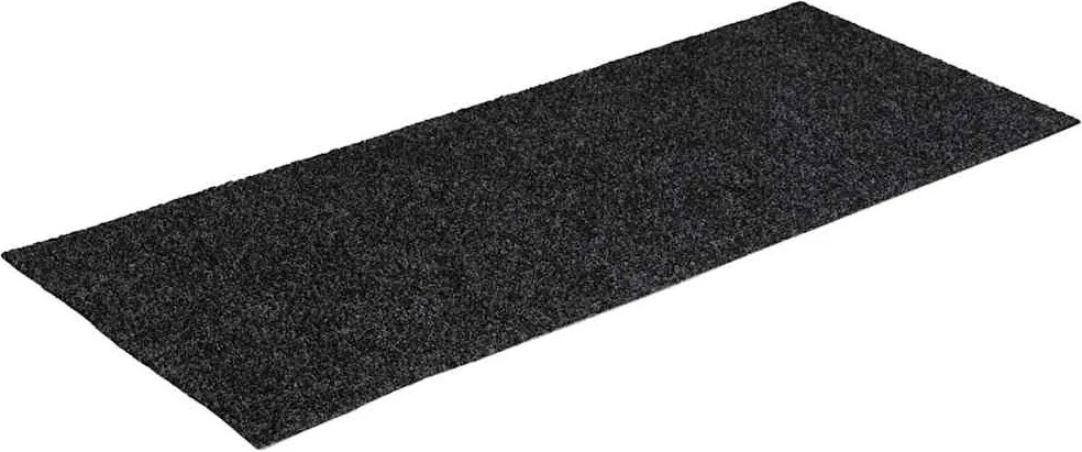 Schodové rohože samolepicí 15 ks 60 x 25 cm tmavě šedé obdélníkové 326913