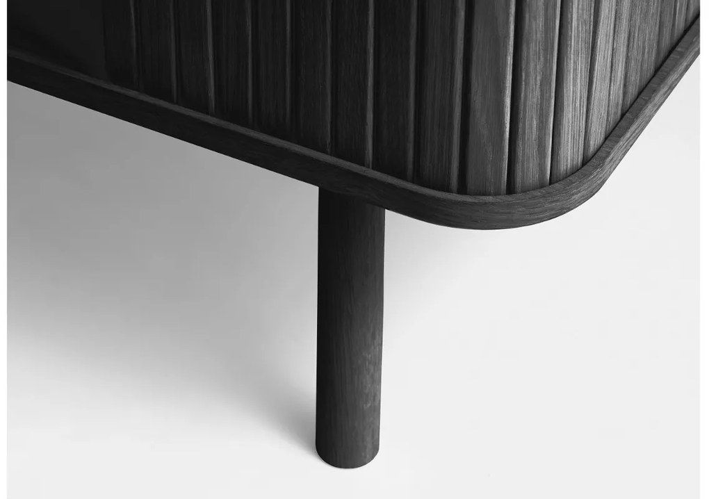 Designová skříňka Parveen 113 cm černý dub