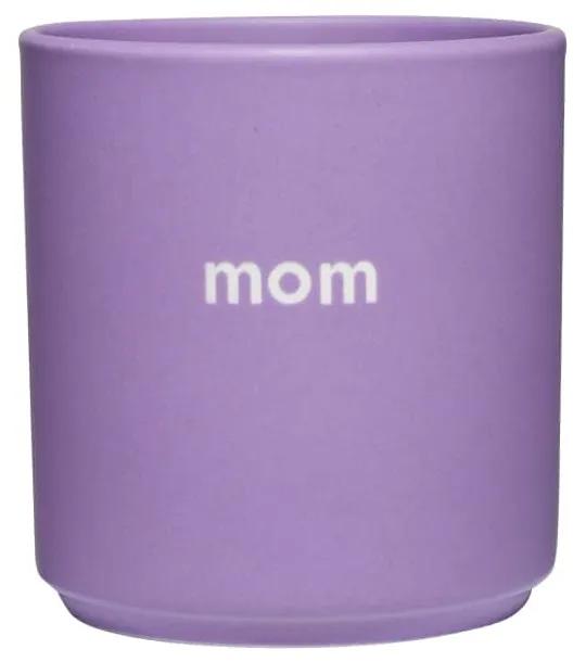 DESIGN LETTERS Porcelánový hrnek Mom Lilac 300 ml, fialová barva, porcelán