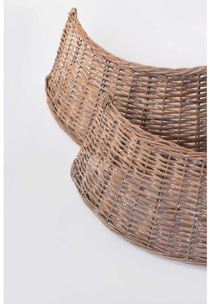 Designový obal OSLONA, ratan, dolní průměr 70 cm, natur