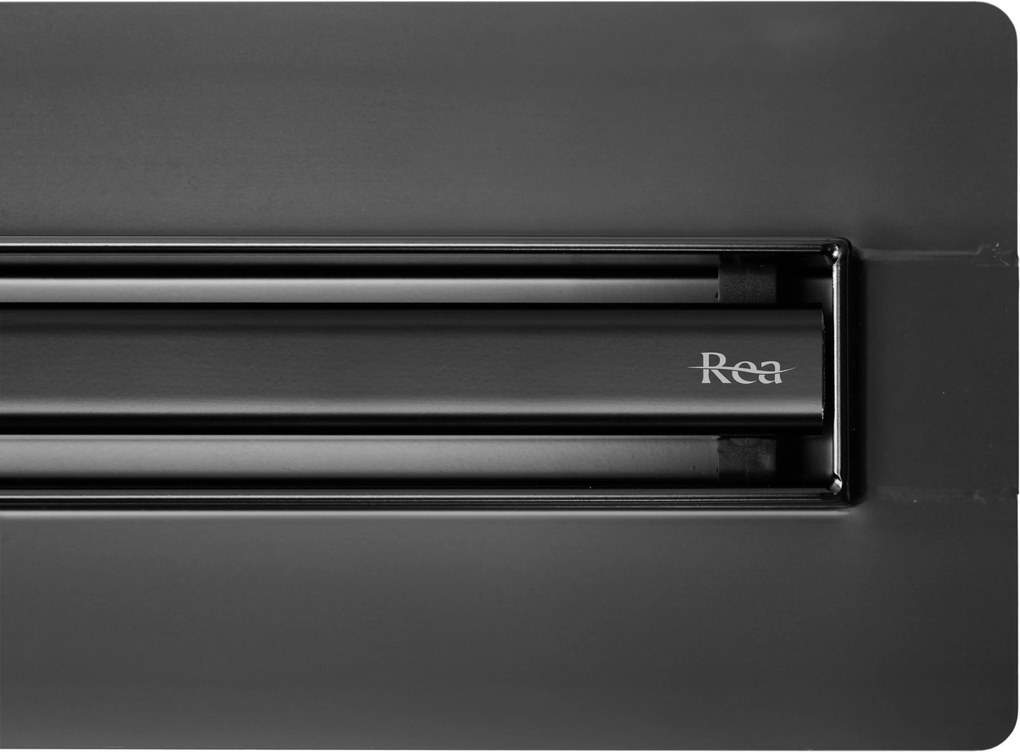 Rea Neox Slim Pro, sprchový odtokový žlab 60cm, černá matná, REA-G2700