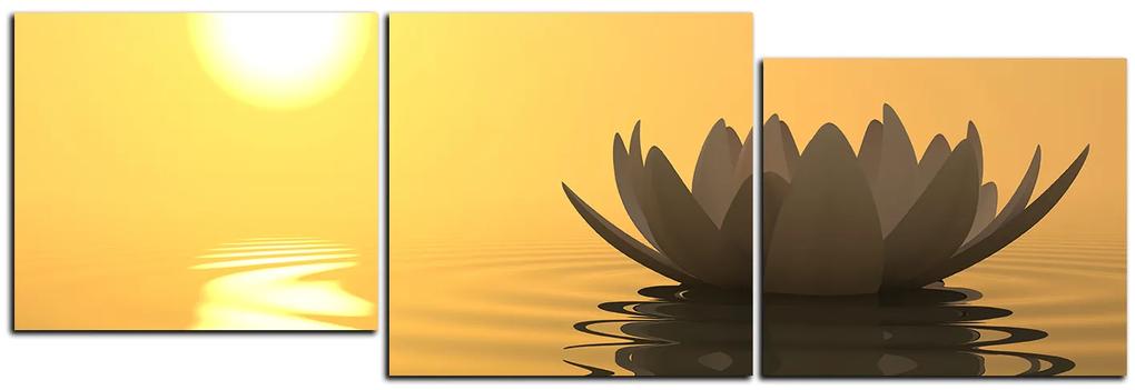 Obraz na plátně - Zen lotus - panoráma 5167D (90x30 cm)