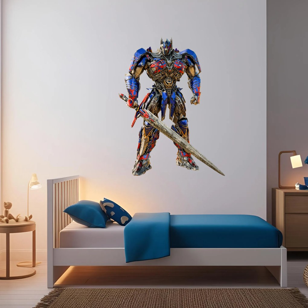 Textilní samolepka na zeď "Transformer - Optimus Prime"