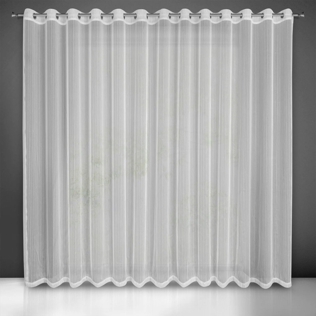 ZÁCLONA NA KROUŽCÍCH NOELIA 300 CM X 250 CM CM BÍLÁ