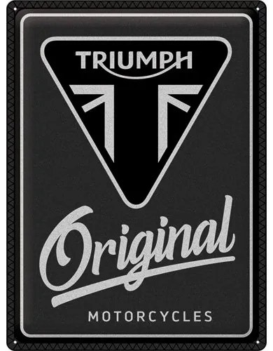 Postershop Plechová cedule: Triumph (Original Motorcycles) - 30x40 cm