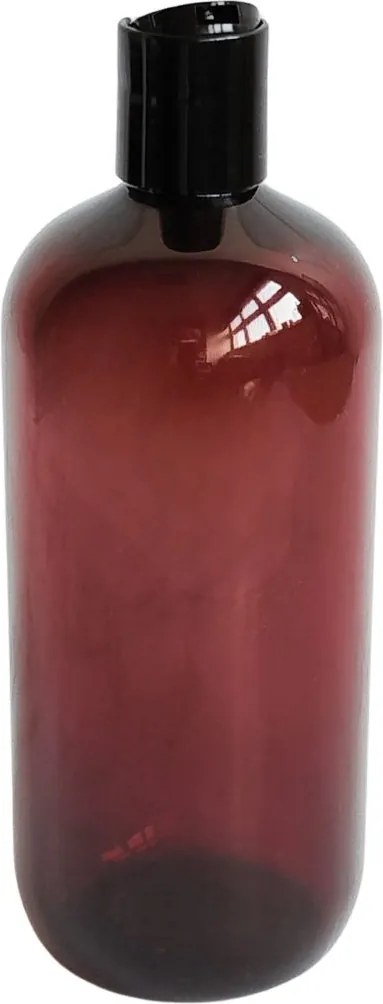 Dávkovač na mýdlo 500 ml hnědý s černým DISC TOP BELA