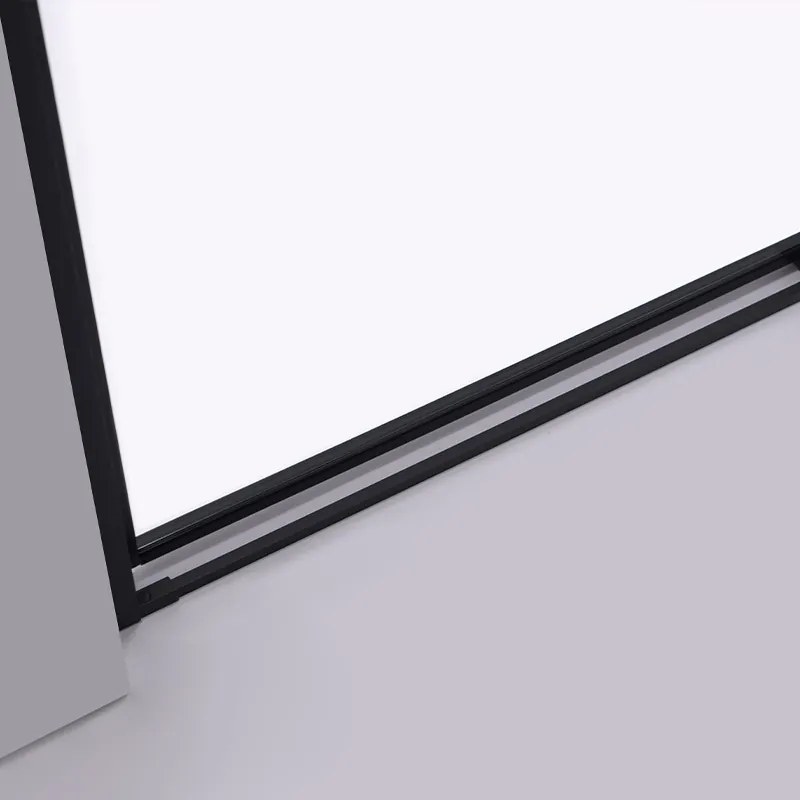 BPS-koupelny Posuvné sprchové dveře PD-NOB HYD-5172 110 cm černá/transparent pro instalaci do niky - bez vaničky
